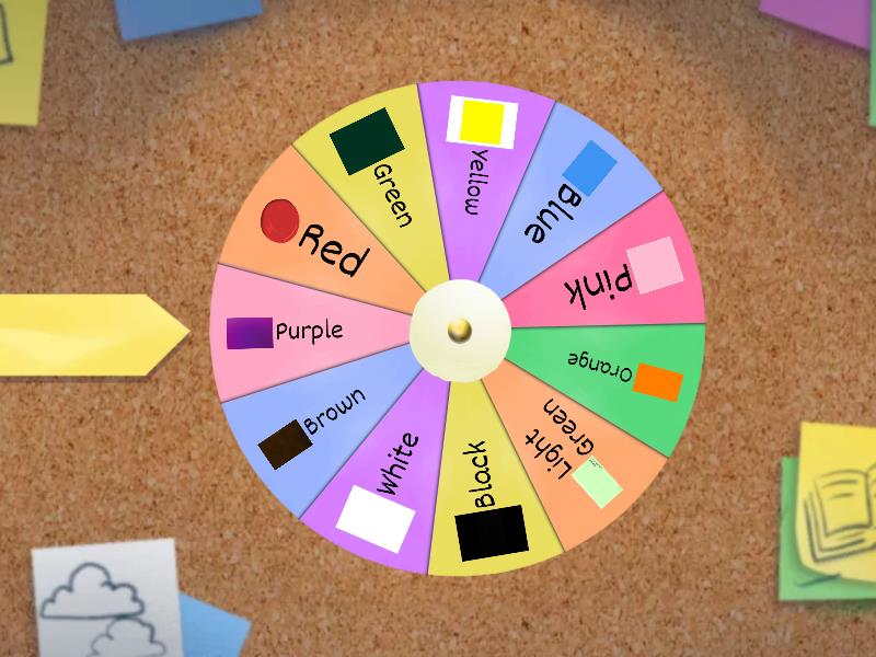 The colours - Spin the wheel