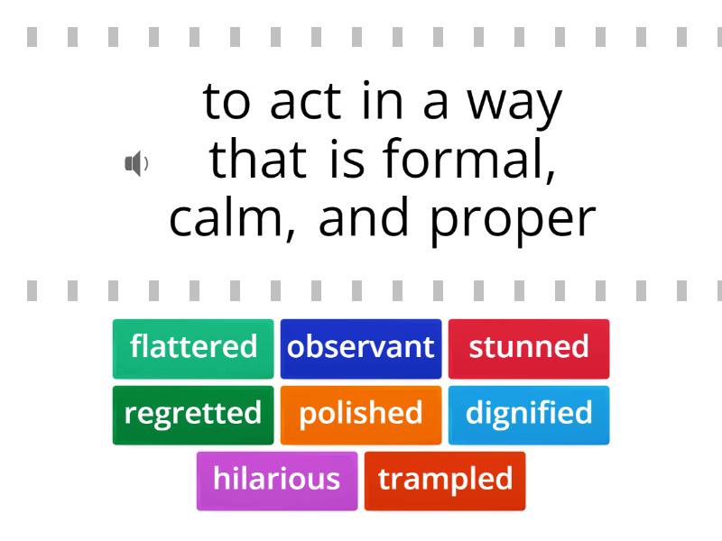 HMH Module 5 Week 1 Critical Vocabulary - Find the match