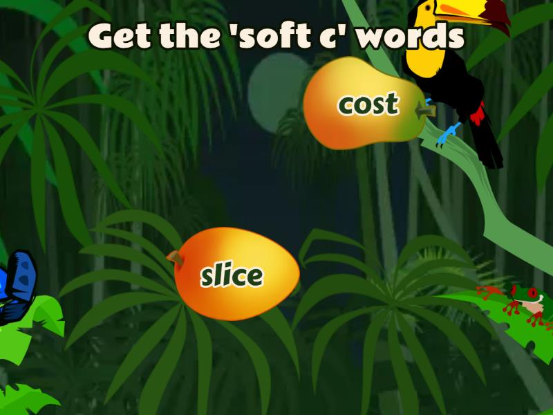 soft 'ce' words - Flying fruit