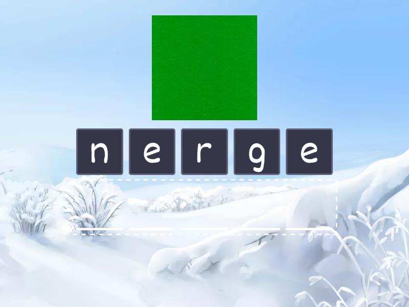 STARTERS - LESSON 2 - COLORS - Anagram