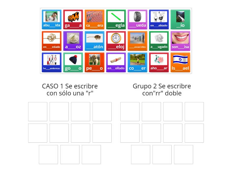 La letra "R" con sonido FUERTE - Group sort