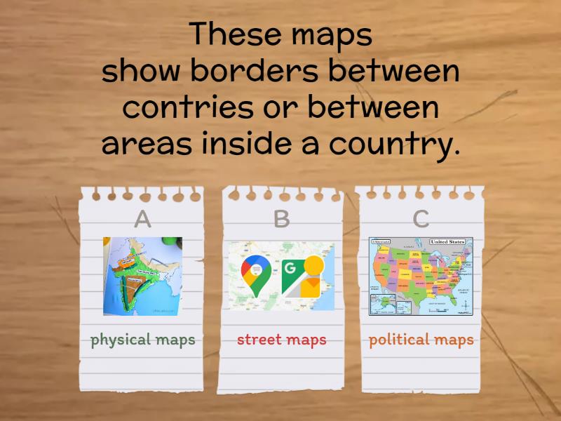 Different maps - Quiz
