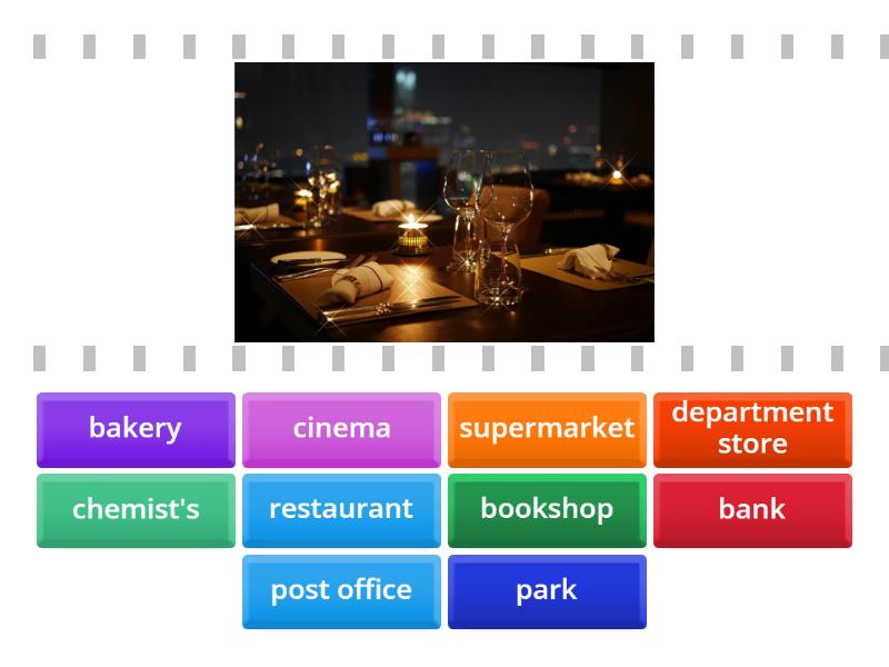 tt2 unit 9 Places in the town - Find the match