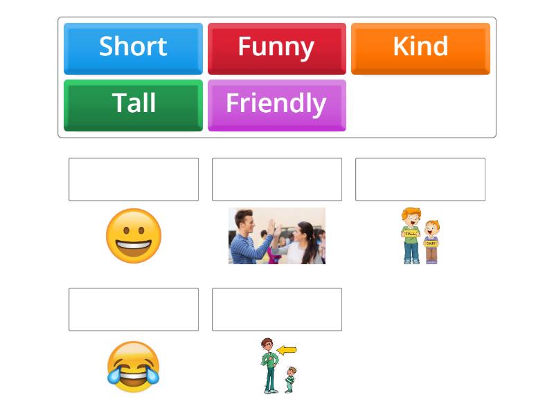 adjectives to describe your family - Match up