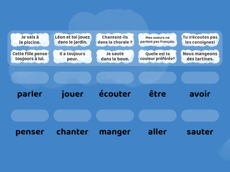 Trouve le verbe! - Match up