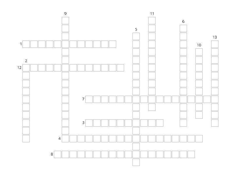 Unit 2 - Crossword