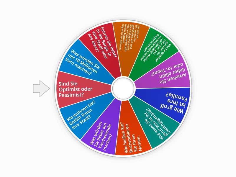 Fragen A1-A2 - Random wheel