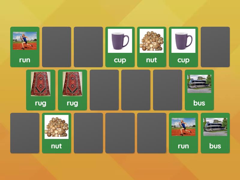 Memory game short u. - Matching pairs