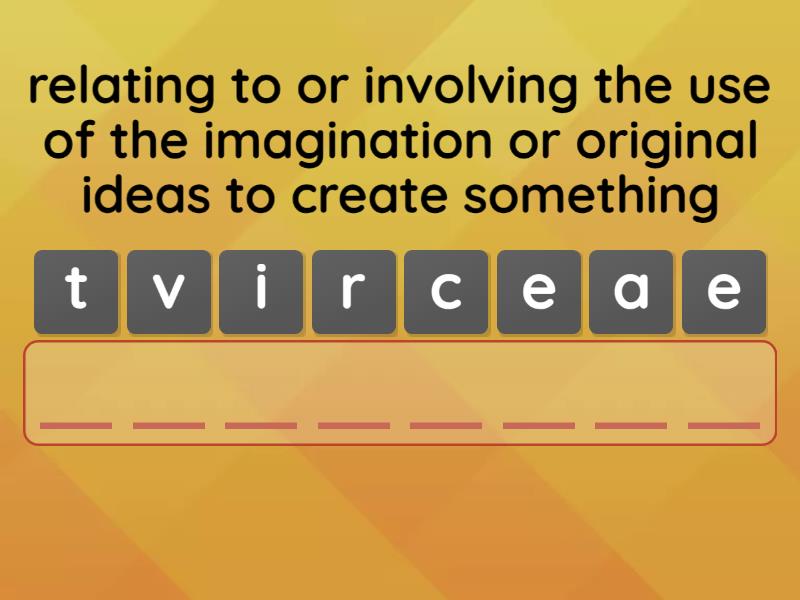 Adjectives - Anagrama