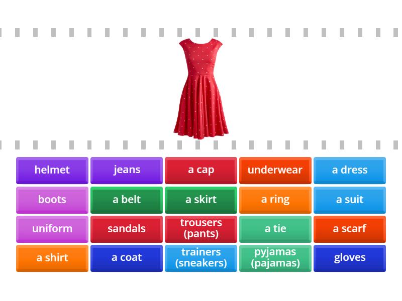 (BE) Clothes - Find the match