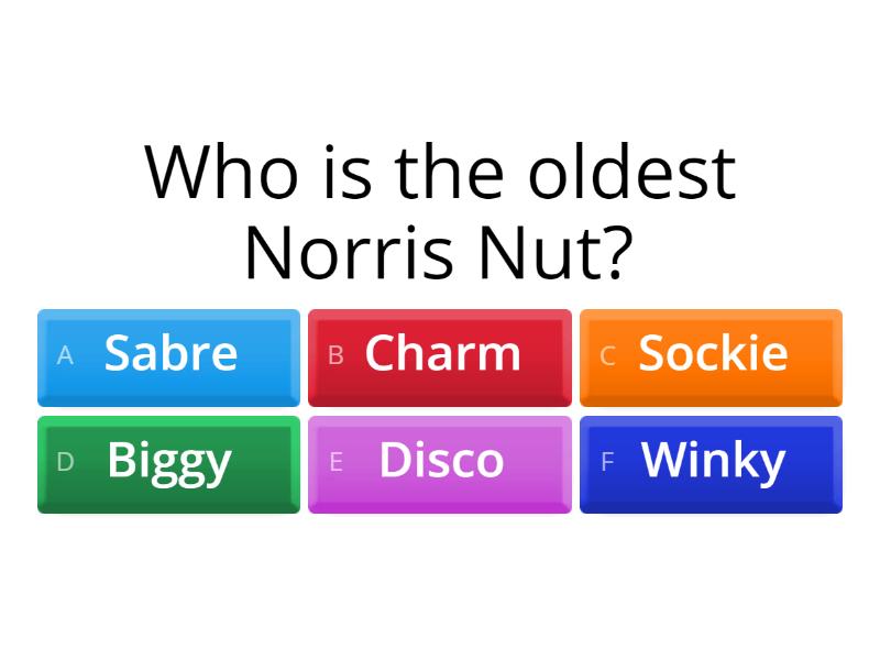 Norris Nuts Quiz - Cuestionario