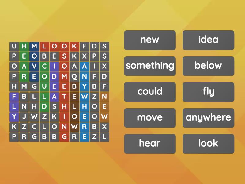 below...something - Wordsearch