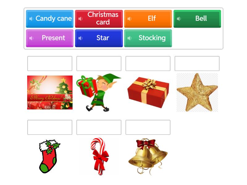 Christmas vocabulary 2 - Match up