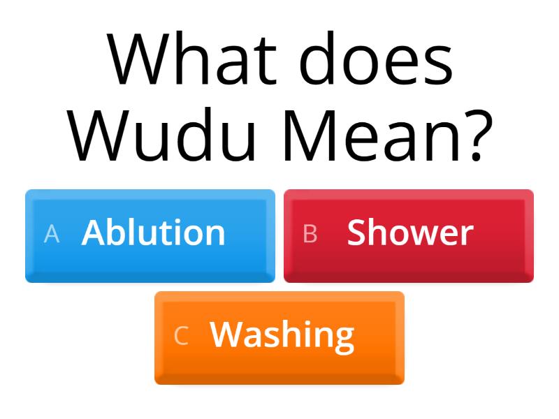 Wudhoo' - Quiz