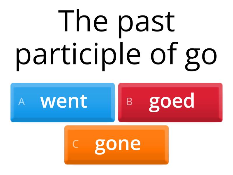 verbs in past participle - Quiz