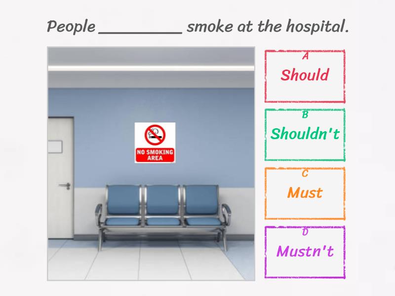 7° Modal verbs (should, shouldn't, must, mustn't) - Quiz