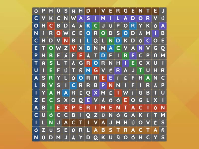 Herramienta digital - Sopa de letras