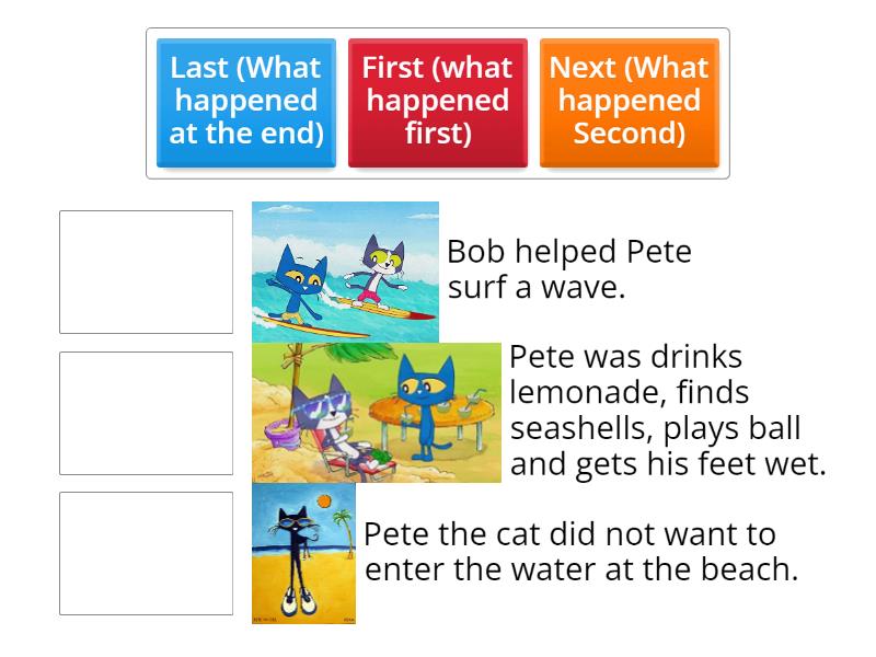 Pete the Cat at the Beach (Sequence) - จับคู่