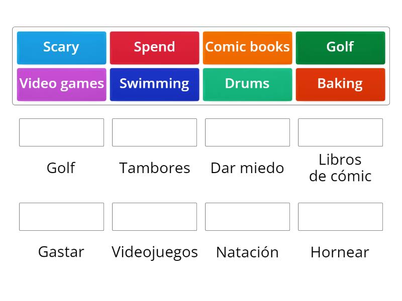 English Vocabulary Amco - Match up