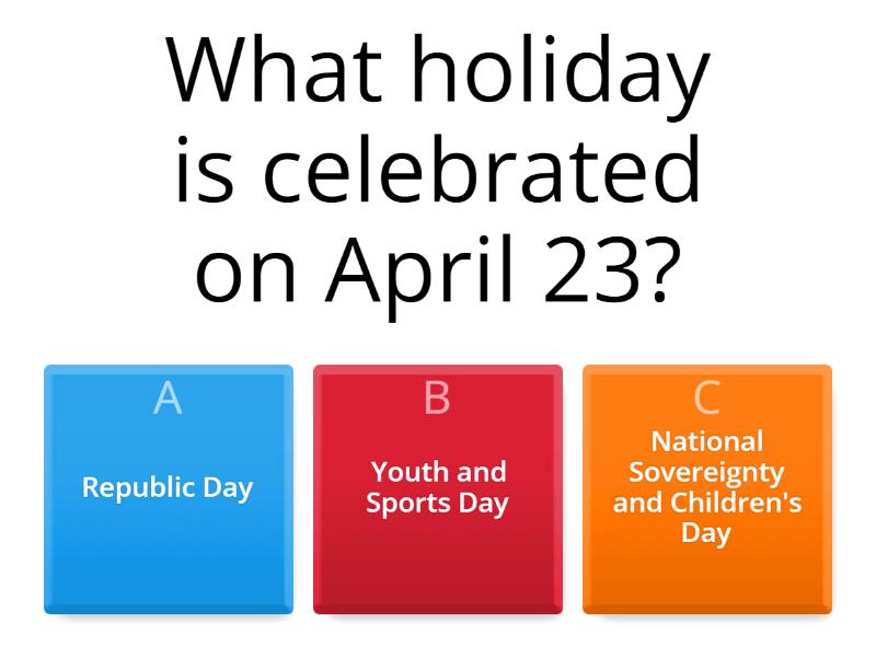 23rd April - Quiz