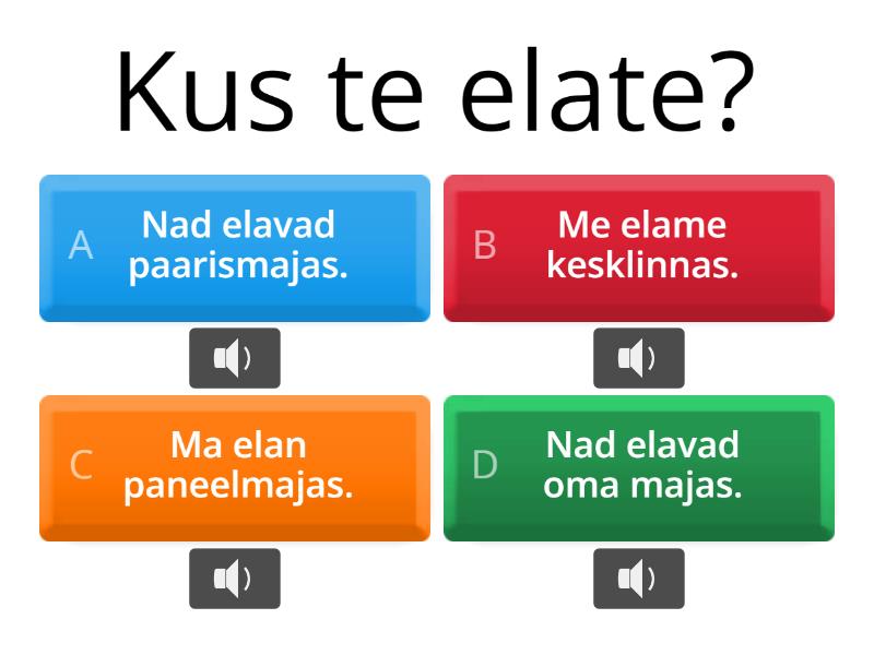 Külas on hea, kodus veel parem koopia - Quiz