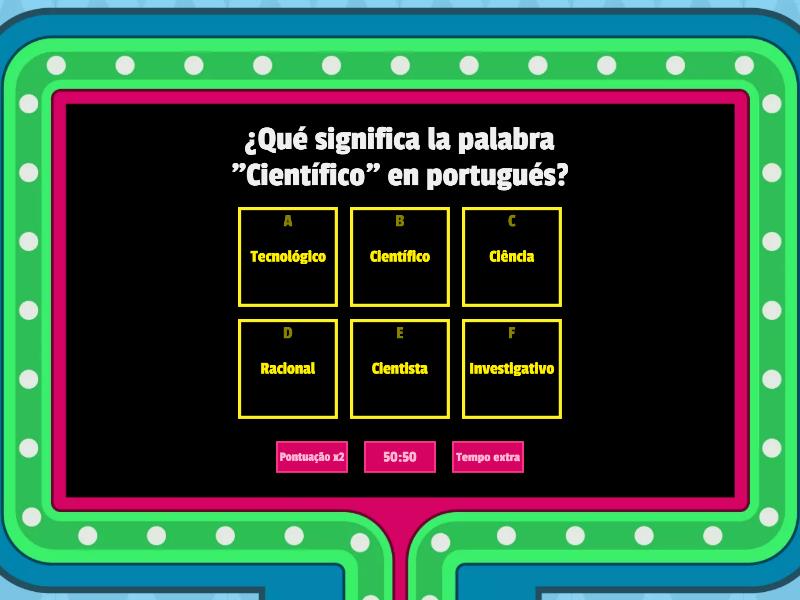 ¿Qué significa? - Gameshow quiz