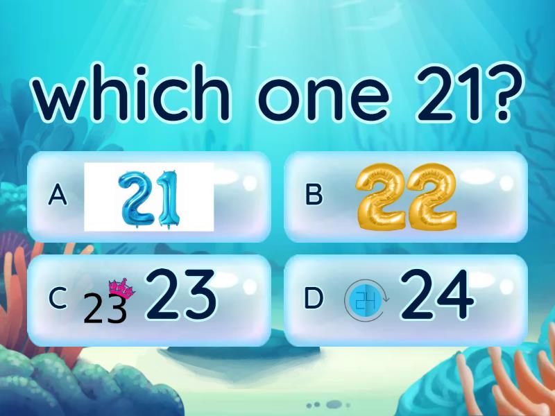 Salinan pengenalan angka 21-25 K1 Matematika - Quiz