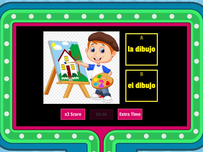 Las asignaturas (School subjects) - Gameshow quiz