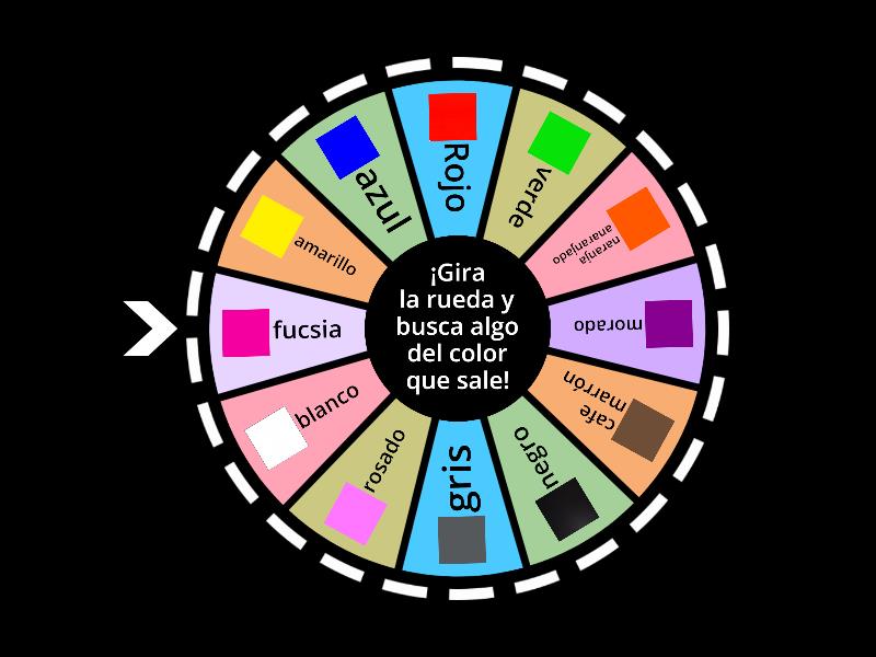 LOS COLORES EN ESPAÑOL - Spin the wheel