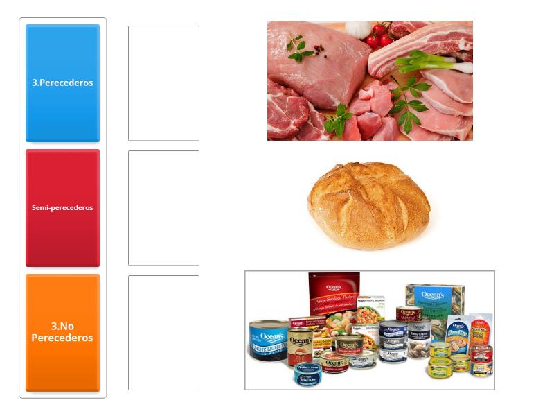 Clasificación de los Alimentos - Match up