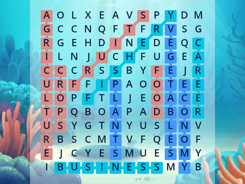 Treasure Hunt: Find the Words! - Wordsearch