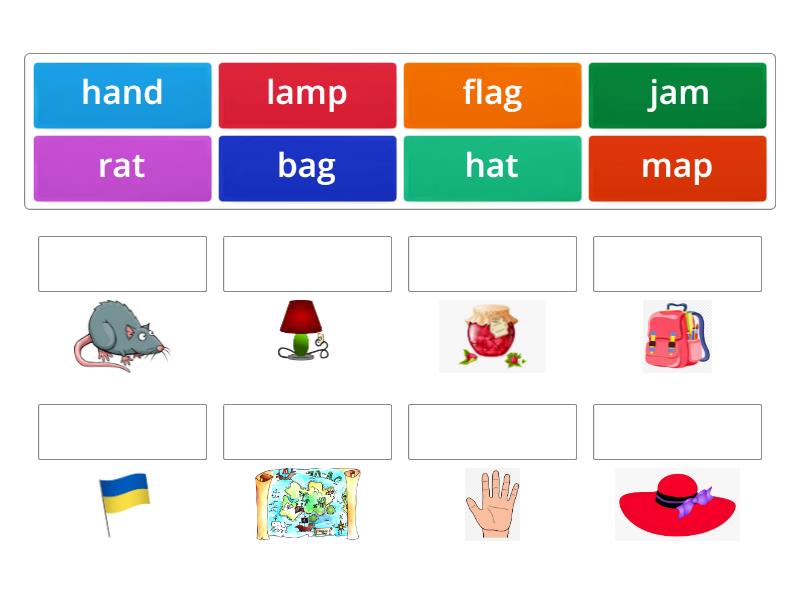 Reading. Lesson 2. Short "a". - Match up