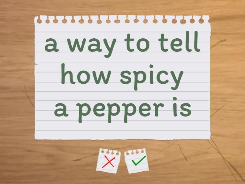 Bite the Hottest Pepper - Flash cards