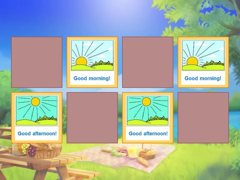 greetings - Matching pairs