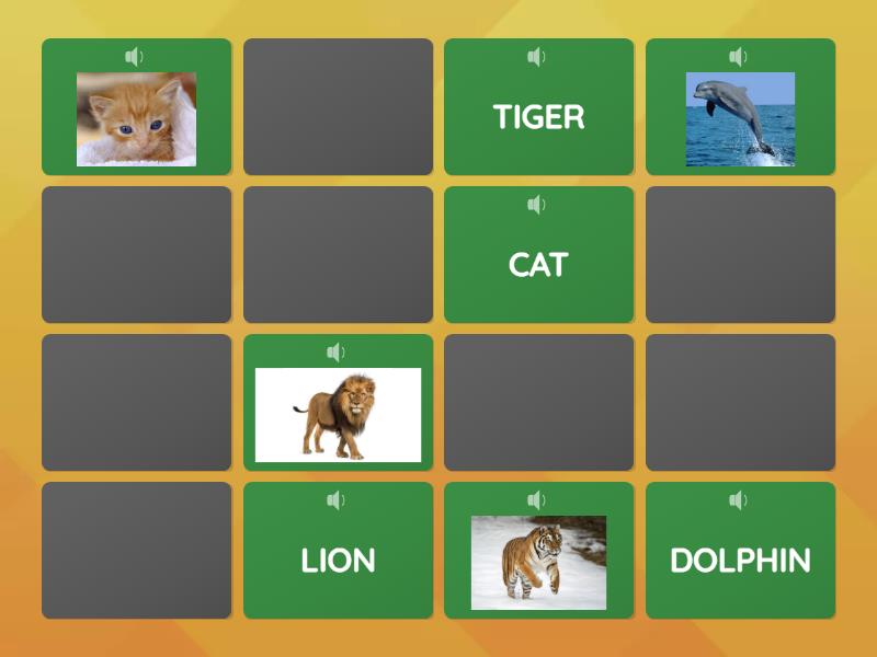Animals - Matching pairs