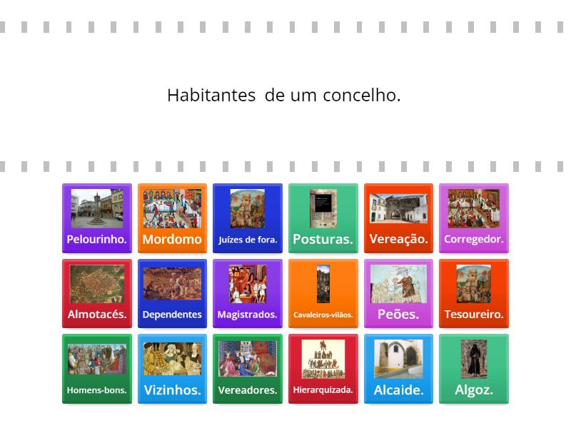 Os concelhos - Find the match