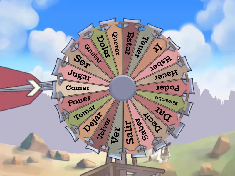 23 Verbos Spin The Wheel