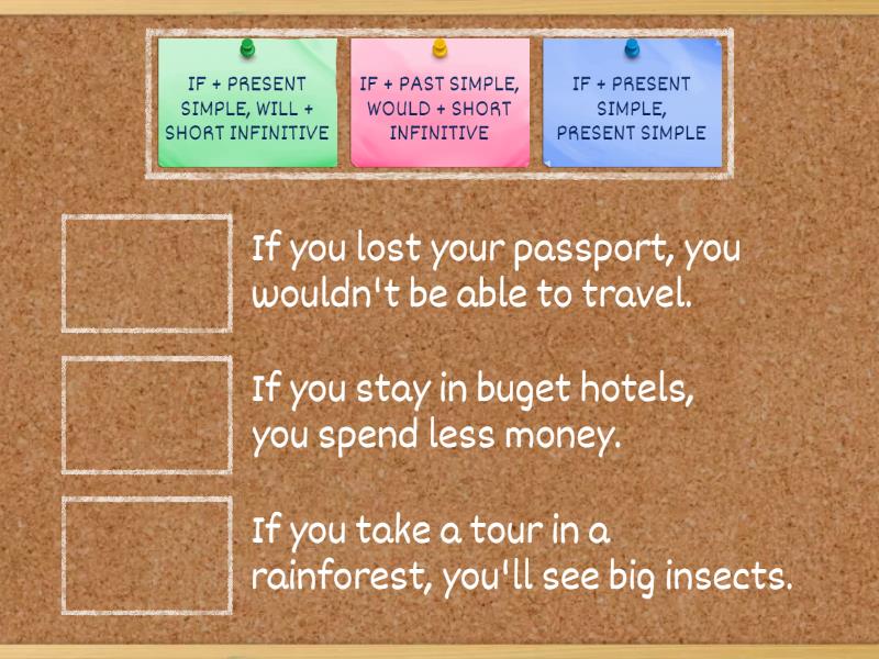 Conditionals - 0, 1 and 2 - Match up