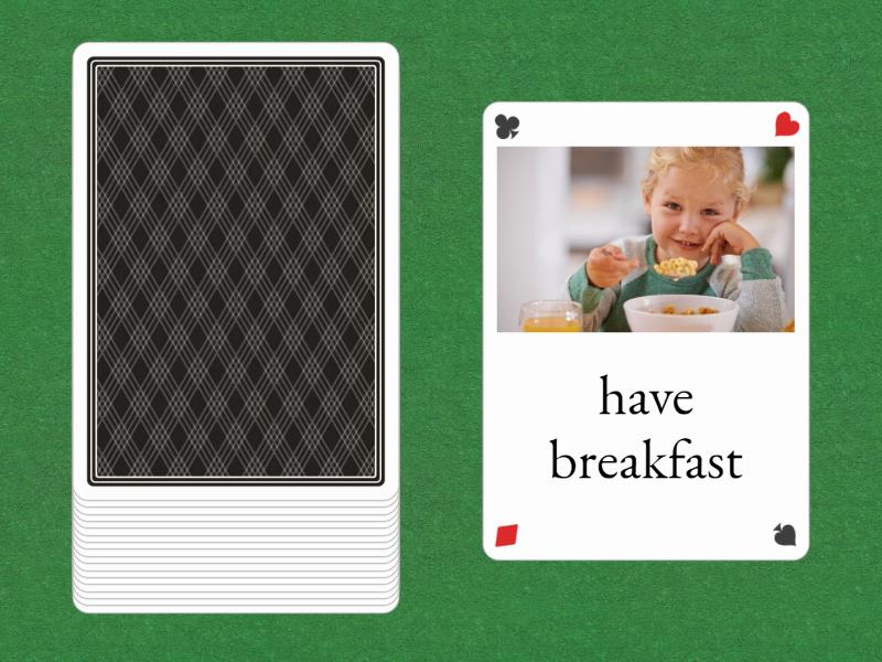 Daily routine- - Speaking cards