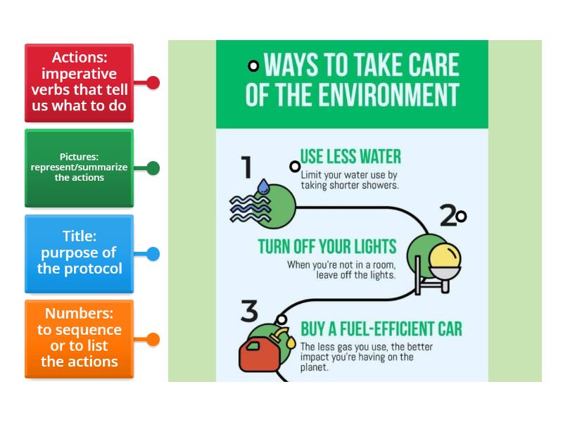 Parts of a protocol - Labelled diagram