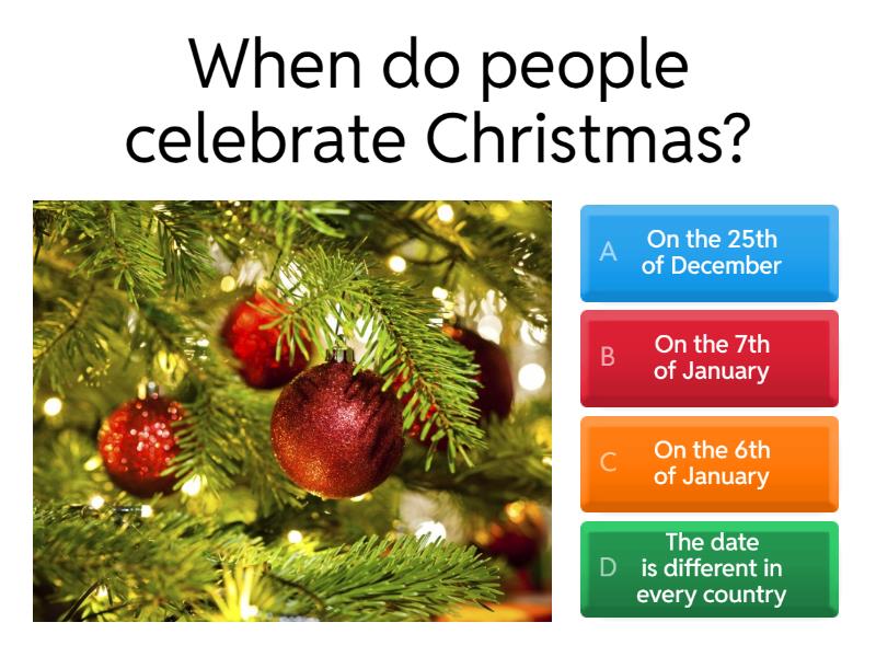 Christmas - Traditions - Quiz