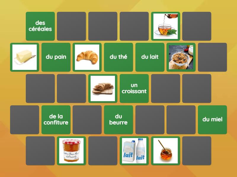 Memory le petit déjeuner - Matching pairs