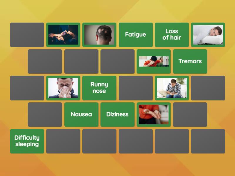 Signs & Symptoms - Matching pairs