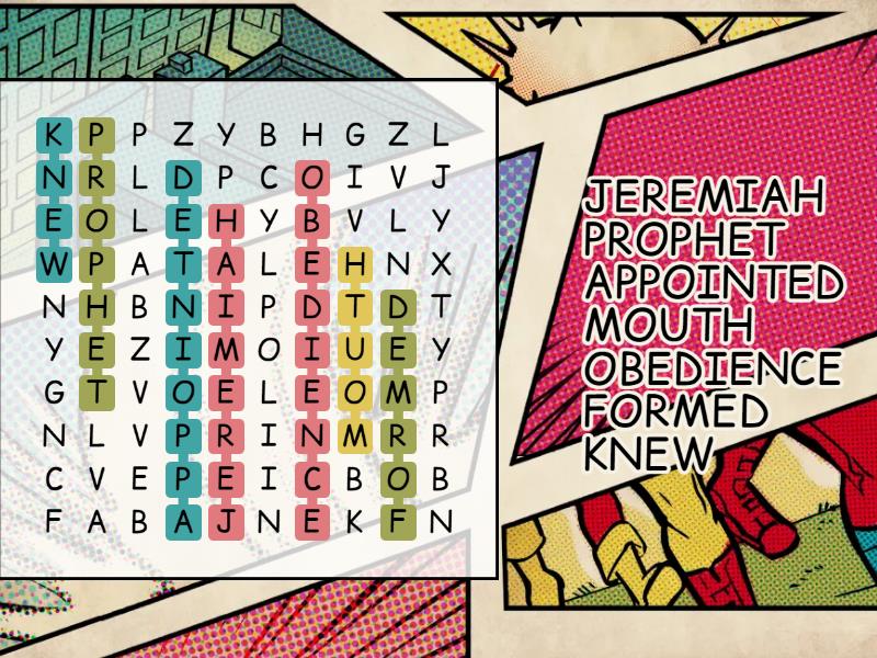 JEREMIAH - Wordsearch