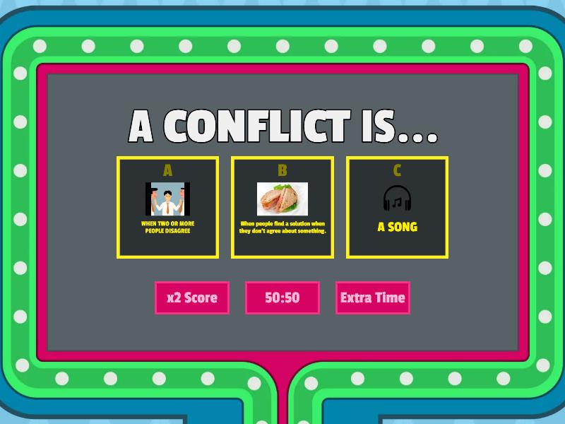 CONFLICT RESOLUTION A1.1 - Gameshow quiz
