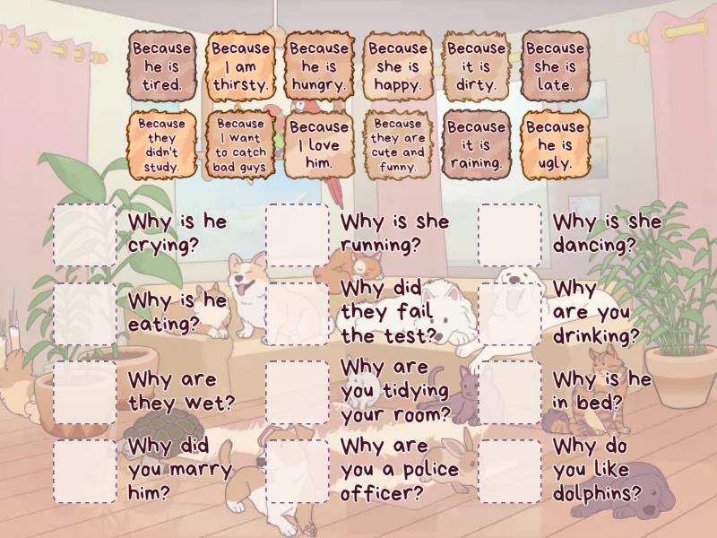 why??? because - Match up