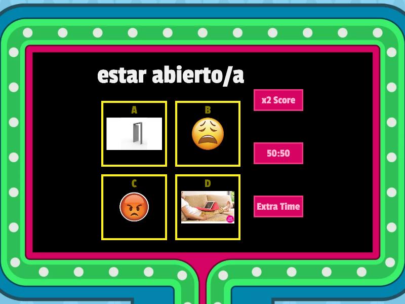 Estar con emociones y condiciones - Concurso de preguntas