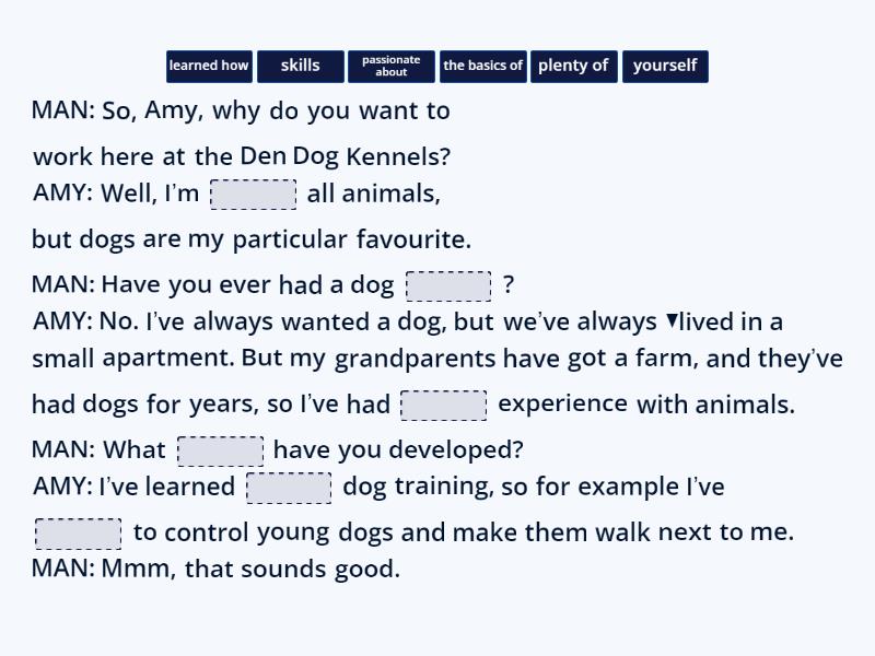 Own it 2 Unit 8 Speaking Extra worksheet Ex 3 - Complete the sentence