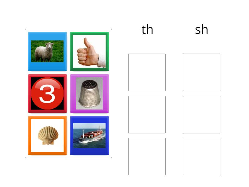 Sorting sh and th - Group sort
