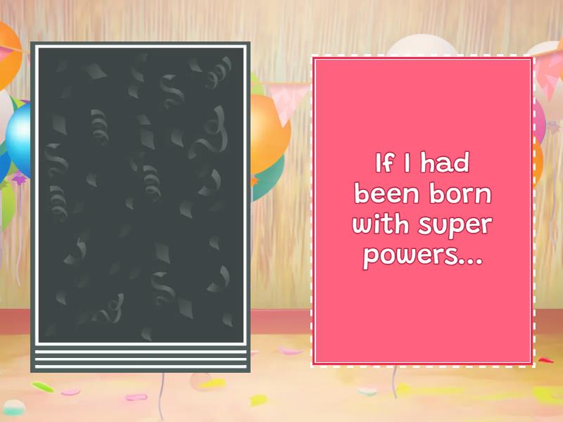 Mixed Conditionals Revision - Speaking cards